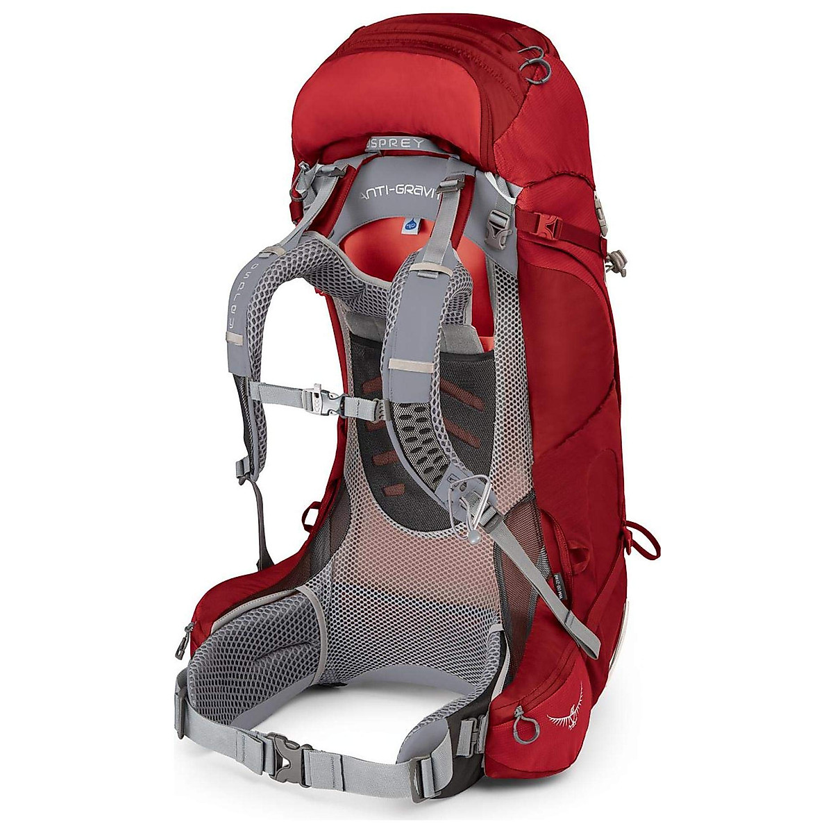 Osprey Packs Women's Ariel AG 65 Backpack, Picante Red, Large