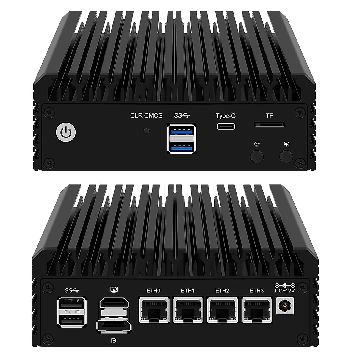 MOGINSOK 2.5GbE Linux Firewall Micro Appliance Celeron N5105 4xIntel I226 Nic Firewall Router PC Barebone No Ram No SSD AES-NI