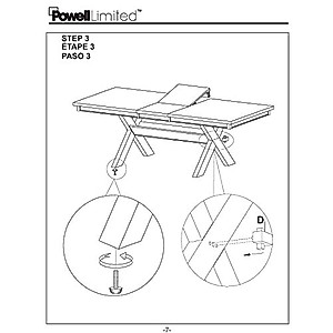 Powell 9 Piece Wooden dining set