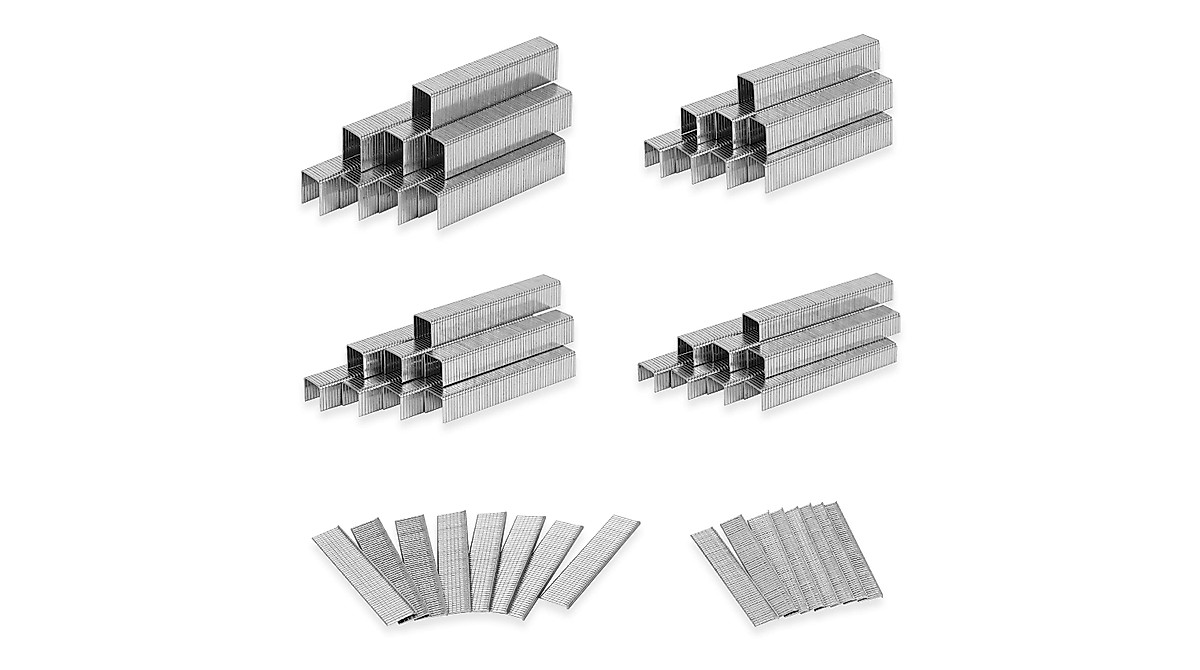 SITLDY Heavy Duty T50 Staples & 18GA Brad Nails - 6 Sizes