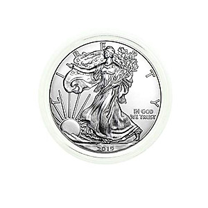 2019 - American Silver Eagle in Plastic Air Tite with our Certificate of Authenticity Dollar Uncirculated Us Mint