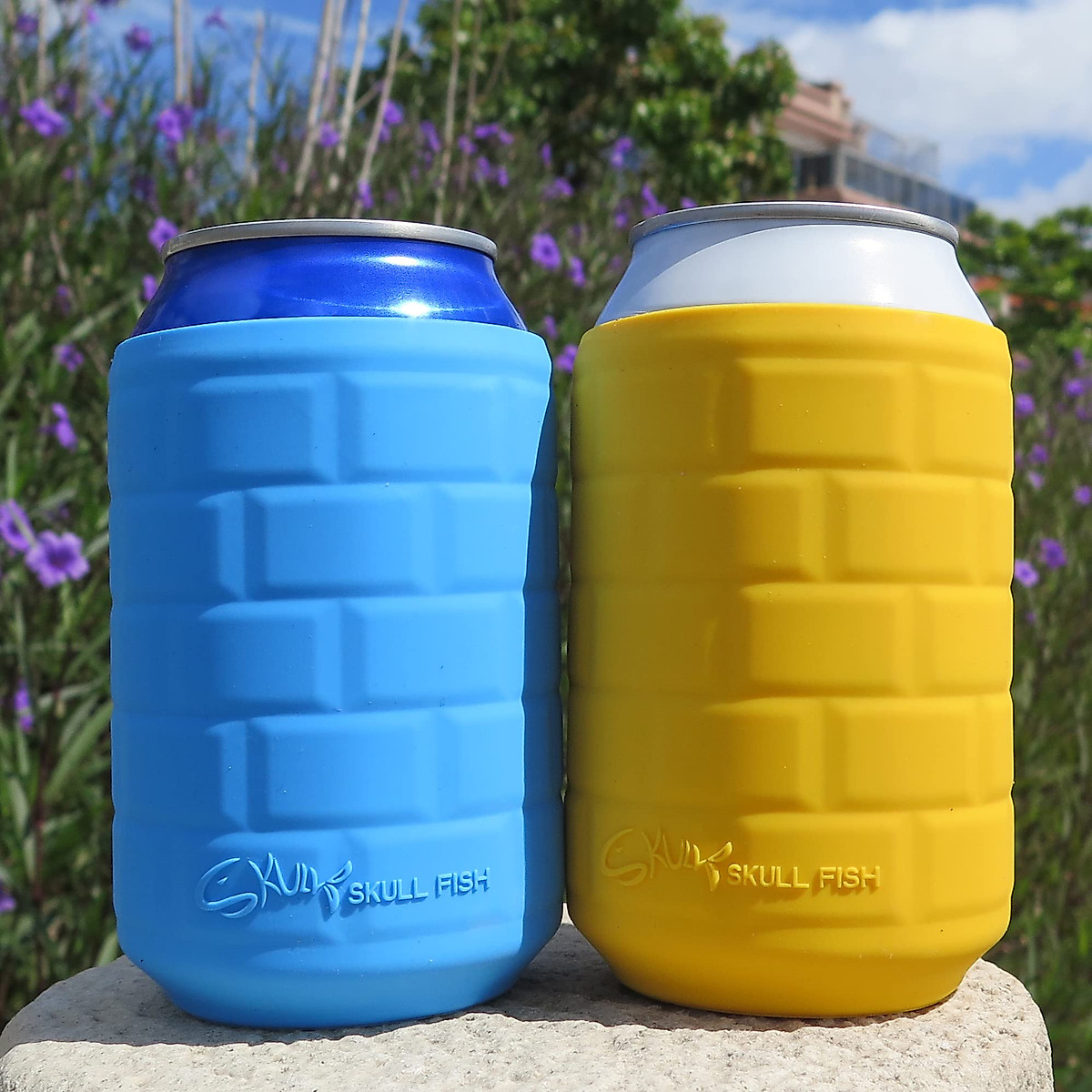 Soft Silicone Sleeves Insulators for Standard Soda/Beverage/Beer Can, Standard Soda/Beverage/Beer Can Silicone Cold Insulating Covers, 12OZ Beer Bottle Sleeves(Blue)