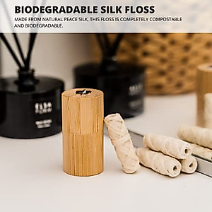 Biodegradable Silk Dental Floss Refill - Six Pack - Organic Natural Dental Floss, Refillable, Compostable Peace Silk Dental Floss Refills - 6 x 33 Yards - Eco-Friendly Mint Candelilla Wax