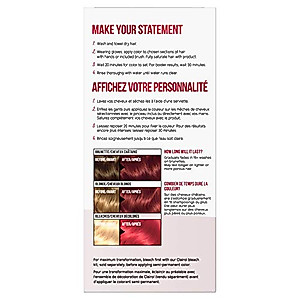 Clairol Color Crave Semi-Permanent Hair Dye, Scarlet Hair Color, 1 Count