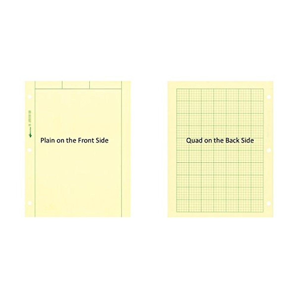 National Computation Pad, 5 x 5 Quad Ruling and Unruled, 8.5" x 11", 100 Sheets (42382)