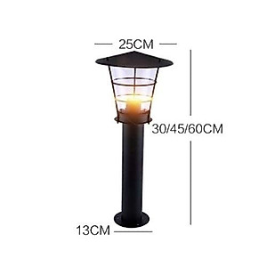 XMFXIAO Outdoor Waterproof Modern Street Light Landscape Light Retro Door Column Post Simple Stainless Steel Lawn Light Garden Light LED Garden Light Home Grass Light