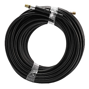 DasMarine Sewer Jetter Kit for Pressure Washer,1/4" NPT, 100FT Sewer Jet Hose,5800PSI,Rotating Sewer Jetter Nozzle, Button Nose Sewer Jetter Nozzle,Coupler,1/4" Quick Disconnect Plug (100FT)