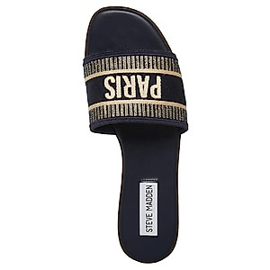 Steve Madden Women's Knox Sandal, Navy Multi, 9