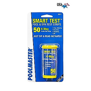Poolmaster 22211 Smart Test 4-Way Pool and Spa Test Strips - 50ct