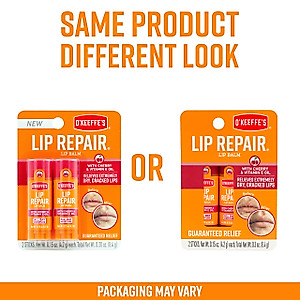 O'Keeffe's Lip Repair Lip Balm with Cherry & Vitamin E Oil, Stick, Twin Pack