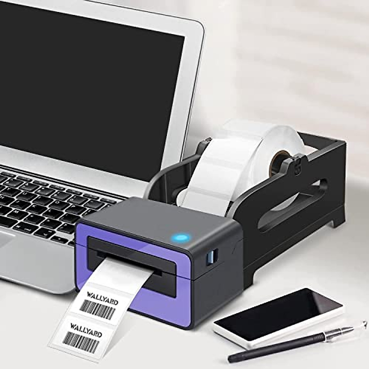 2"x 1"Direct Thermal Labels,UPC Barcodes Labels,Small Sticker Labels for Files Package Envelope Product Tag,Thank You Sticker Label Compatible with Rollo, Zebra Desktop Printers(12 Rolls, 15600Labels)