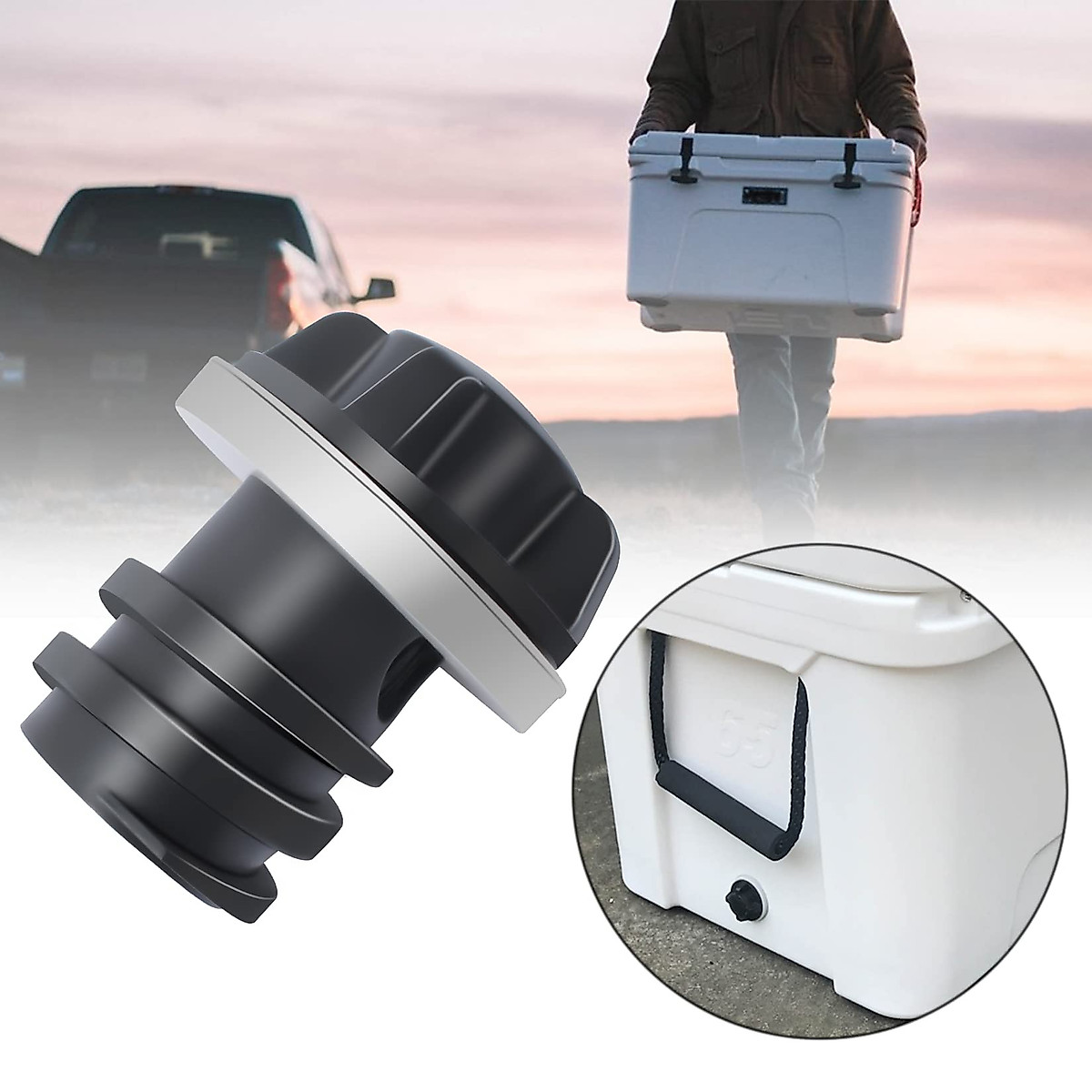 Cooler Drain Plug Replacement for YETI,Drain Plug Compatible with Yeti's Line of Roadie and Tank Coolers and RTIC Coolers Leak-Proof Accessories