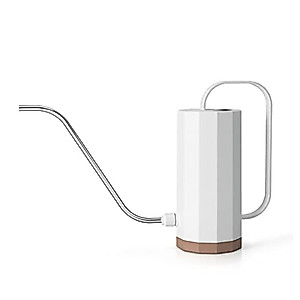 TENAGE Spray Bottle Gardening Watering Can Flower Potted Watering Can Long Mouth Stainless Steel Curved Mouth Watering Can