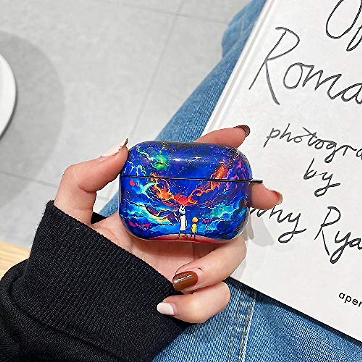 NA Case, Rick and Morty Personalise Custom Skin airpods case, for Apple AirPods Charging Case[Best Gift for Girl Boy], with Keychain (Rick and Morty)