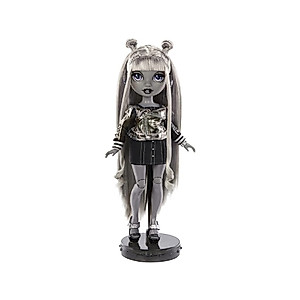 Rainbow High Shadow Series 1 Luna Madison- Grayscale Fashion Doll. 2 Metallic Grey Designer Outfits to Mix & Match, Great Gift for Kids 6-12 Years Old and Collectors