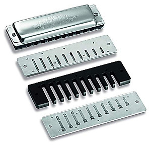 WAAZVXS Diatonic Harmonica 10 Holes 20 Note Harp Key Of C Aluminum Comb Stainless Reeds Musical Instruments (Color : Key C)