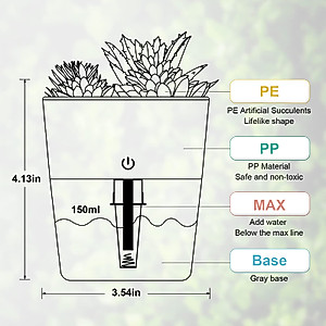 TAOYANG Portable Humidifier - Mini Cool Mist Humidifier 150ml USB Portable Air Humidifier Artificial Green Air Humidifier - Ultra Quiet & 2 Mist Modes - Cool Mist Diffuser for Desktop Office Bedroom