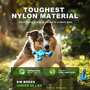 Dog Toys for Aggressive Chewers - Indestructible Dog Toy,Puppy chew Toys for Teething,Interactive Dog Toys,Dog Enrichment Toys,Puppy Essentials,Dog Birthday - Medium - Bacon - christmas dog toys