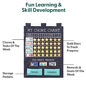 The Peanutshell Toddler Chore Chart | Reward Chart for Kids | 58 Pieces