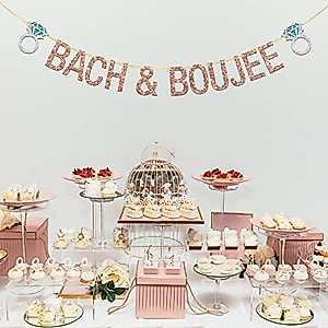Deloklte Bach & Boujee Banner-Bridal Shower,Bachelorette Party Decorations Banner-Bach Party Decorations,Bachelorette Party supply,Rose Gold