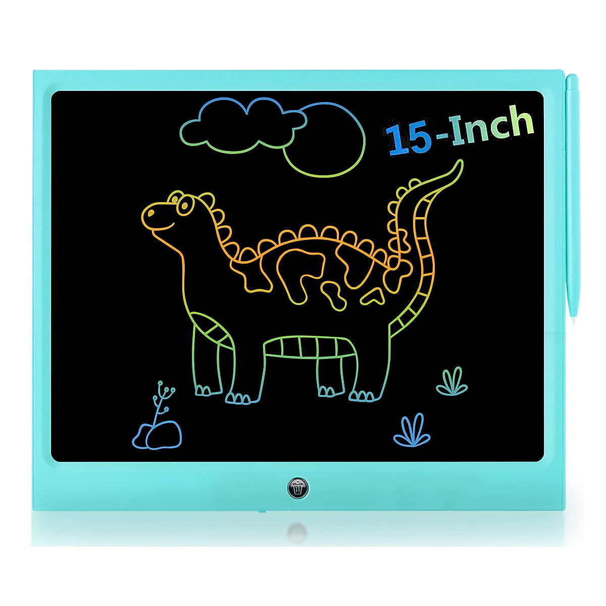 LCD Writing Tablet for Kids, 15 Inch Electronic Erasable Drawing Tablet, Toddler Learning Educational Toys Christmas Birthday Gifts for Kids Age 3+