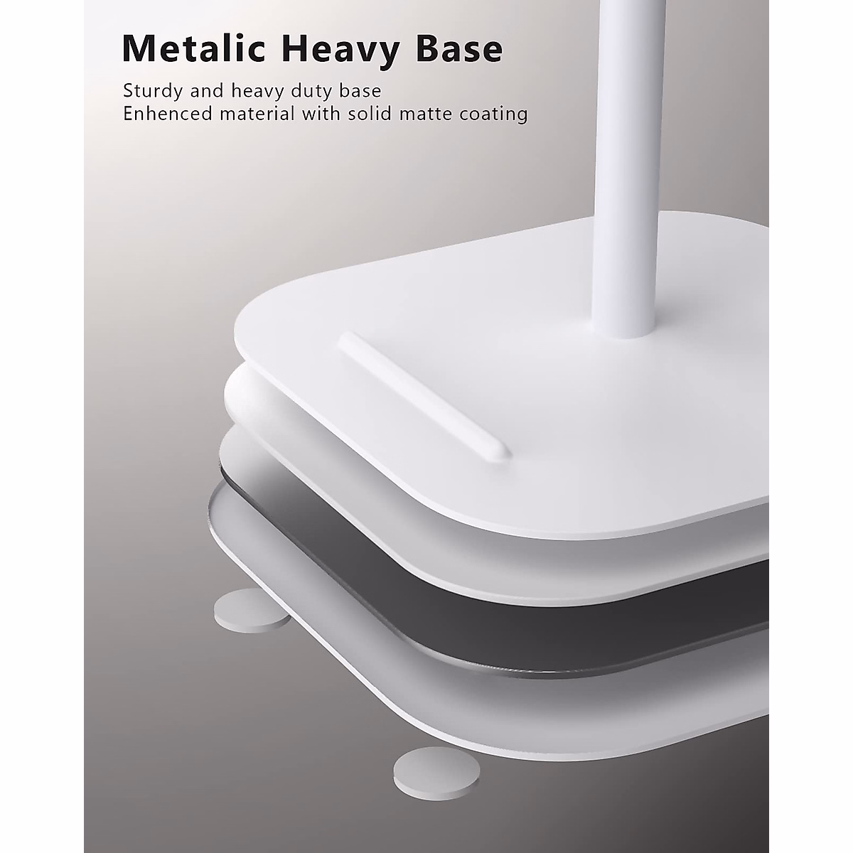 MiiKARE Controller Holder 6 Tiers with Headphone Holder, Adjustable Gaming Controller Headset Stand, Game Controller Stand for All Xbox PS4 PS5 Switch Pro Crontroller Gaming Accessories - White