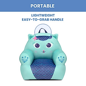 Delta Children - Gabby's Dollhouse Cozee Buddy Kids Chair, Blue