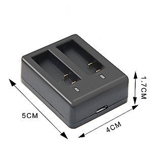 PG1050 Action Camera Battery, 1050mAh Rechargeable Batteries (3 Pieces) with USB Charger, Compatible with AKASO EK7000/APEMAN/Dragon Touch/Apexcam/Vemont/COOAU/EKEN and More