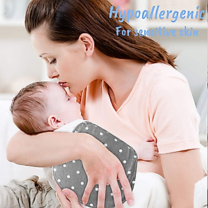 Organic Burp Cloths for Baby Boys Girls - 5-Pack Ultra Absorbent Burping Cloth, Burp Clothes, Newborn Towel - Milk Spit Up Rags - Burpy Bib for Unisex, Boy, Girl - Burp Cloths Set