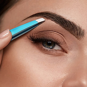 Tweezers for Eyebrows,Blinkeen 2 Pack Tweezer Set,Precision Tweezers for Ingrown Hair/blackhead/craf/splinter,Professional Eyebrow Tweezers.