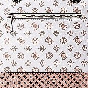 GUESS Cessily Dome Satchel, White Multi