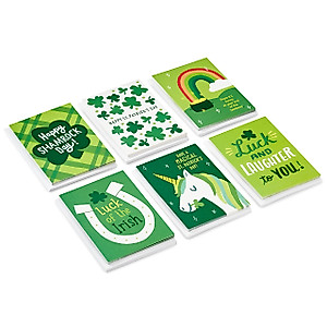 Hallmark St. Patricks Day Cards Assortment, 36 Cards with Envelopes (Unicorns, Rainbows, Shamrocks)