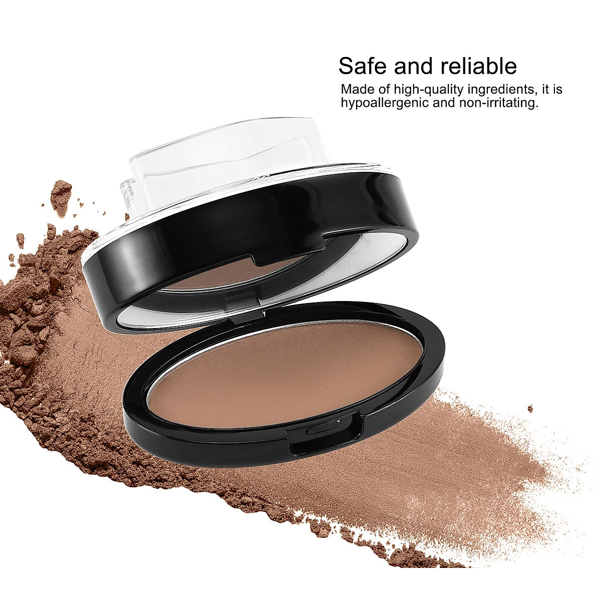 Boobeen Eyebrow Seal Stamp Powder - Waterproof 3 Seconds Eye Make Up Nature Coloring Kit - Creates Natural Looking Brows for Makeup Beginners