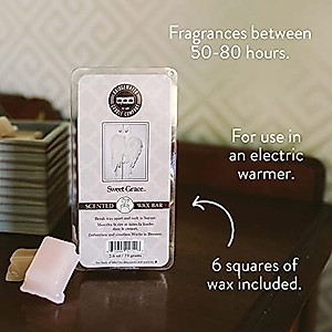 Bridgewater Candle Soy Wax Blend Bar of Wax Melts Air Freshener 3 Pack-Sweet Grace