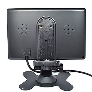 Kasionvi 7 Inch Tft-LCD Car Monitor 2 Video Input Car Rearview Headrest Monitor DVD VCR Monitor with Remote and Stand & Support Rotating The Screen 800480rgb 8pin Connect