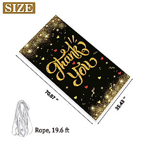 Labakita Thank You Banner for Employees, Staff/Employee Appreciation Decorations, Bridal Shower, Teachers' Day, Thanksgiving Day, Friendsgiving Appreciation Party Decorations, Thank You Door Banner