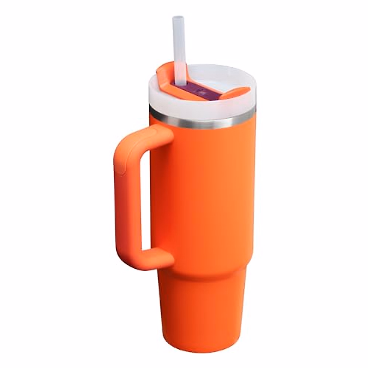 Stanley Quencher H2.0 Tumbler with Handle and Straw 30 oz | Flowstate 3-Position Lid | Cup Holder Compatible for Travel | Insulated Stainless Steel Cup | BPA-Free | Tigerlily Plum