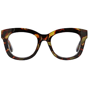 Peepers by PeeperSpecs Oprah's Favorite Women's Center Stage Oversized Blue Light Blocking Reading Glasses - Tortoise +1.50