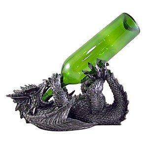 Gothic Dragon Wine Bottle Holder 6 3/4 Inch