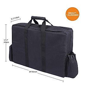 REDCAMP Camp Stove Burner Carry Bag, Stove Carry Case Portable for Camping Stove Gas Grill Accessories, 24"L x 5.1"W x 17.7"H