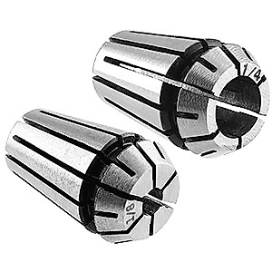 Lanzeuta 1/4" & 1/8" ER11 Spring Collet, High Precision ER11 Collet Chuck for CNC Engraving Machine and Milling Lathe Tool