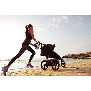 Universal Stroller Organizer Chevron - Non-Slip Stroller Caddy with Cup Holders and Pockets | Sleek Design Stroller Accessory | Fits Most Strollers, incl Jogging Strollers, Travel Systems and Wagons