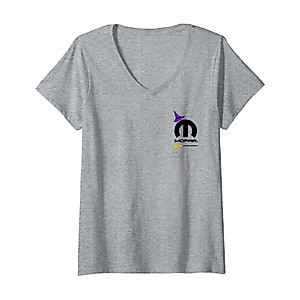 Womens Mopar Witch Logo V-Neck T-Shirt