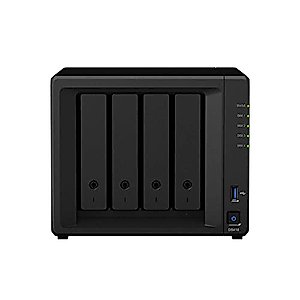 Synology DiskStation DS418 4-Bay NAS Enclosure, Quad-Core 1.4GHz, 2GB, No HDD