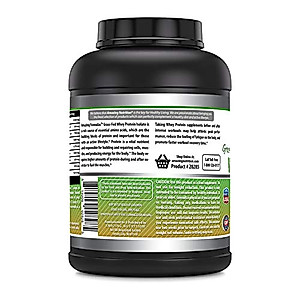 Amazing Formulas Grass-Fed Whey Protein Isolate - Unflavored 5 Lbs (2.26 Kg) - Non-GMO - 25 G Protein - 81 Servings - 5.7 G BCAAs - 105 Calories