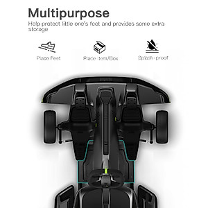 HulkGoo Gokart Safety Pedal Replacements Compatible with Ninebot by Segway Gokart Kit/GoKart PRO, Stainless Steel Foot Pedal Bezel Spare Parts Go Kart Kit Refit Parts