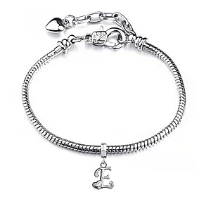 TGLS Letter K Initial Charms With Heart for Mom Sister Grandma Gifts Compatible With Pandora Charms Bracelets