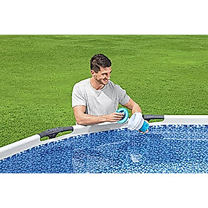 Bestway Pool Flowclear Chemical Floater with ChemGuard Protective Glove, Blue
