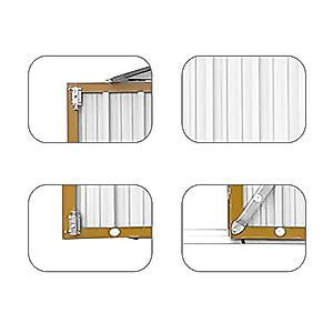 Reemoon 4 X 6 FT Storage Shed, Outdoor Metal Garden Shed with Lockable Door, Waterproof Tool Shed for Yard, Patio, Lawn