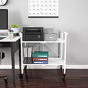 Cosco Indoor/Outdoor Serving Cart, Folding, White